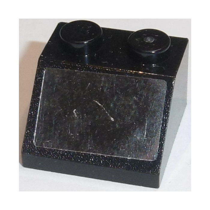 LEGO Black Slope 2 x 2 (45°) with Silver Mirror Sticker (3039) | Brick ...