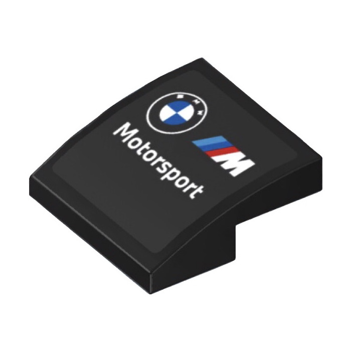 LEGO Slope 2 x 2 Curved with BMW and M-Sport Logos and ‘Motorsport ...