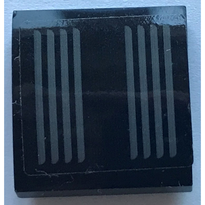 LEGO Black Slope 2 x 2 Curved with Gray Vents - Right Sticker (15068 ...