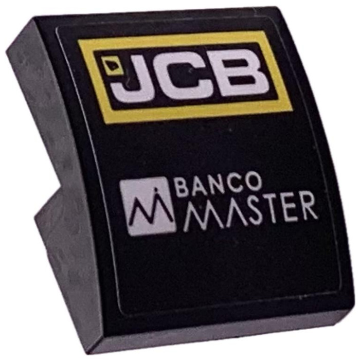 LEGO Slope 2 x 2 Curved with JCB Banco Master Sticker | Brick Owl ...