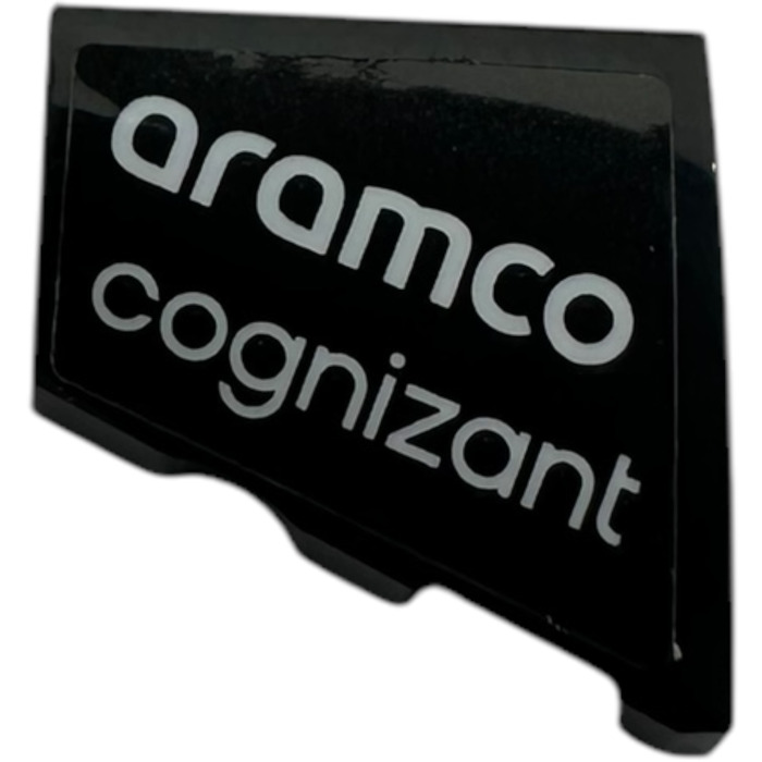 LEGO Slope 2 x 2 x 0.6 Curved Angled Right with aramco and cognizant ...