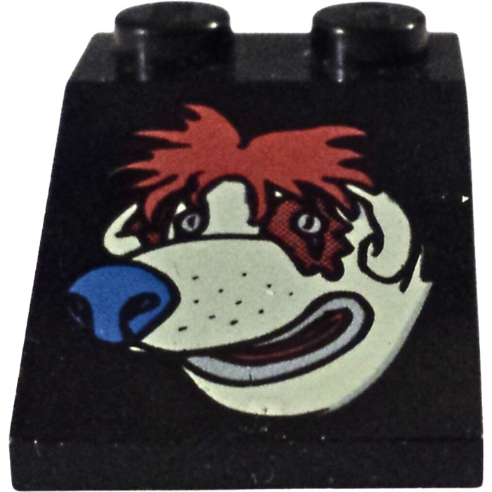 LEGO Black Slope 2 x 3 (25°) with Mcdonald's Bear with Smooth Surface ...