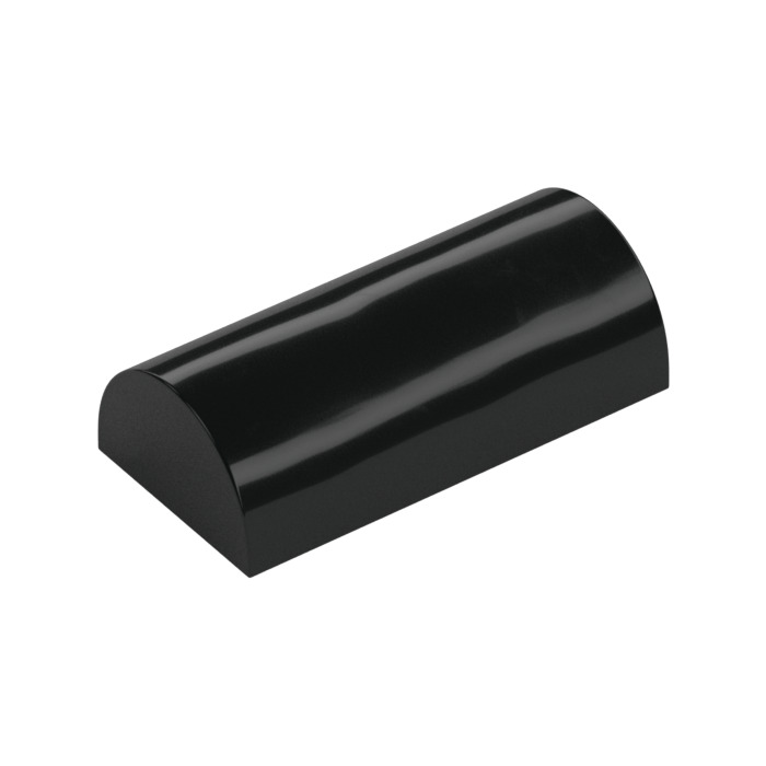 LEGO Black Slope 2 x 4 Curved with Groove (6192 / 8267) | Brick Owl