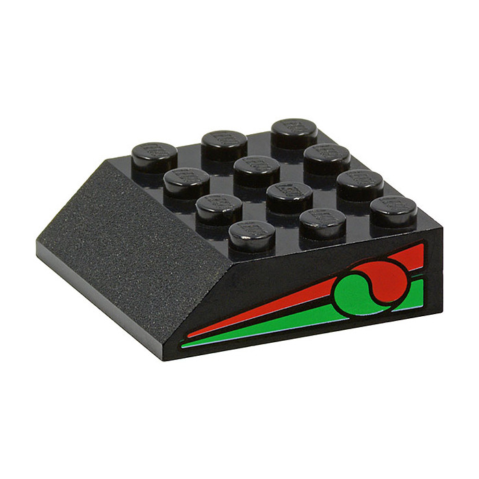 LEGO Black Slope 4 x 4 (45°) with Octan Logo (30182 / 83269) | Brick ...