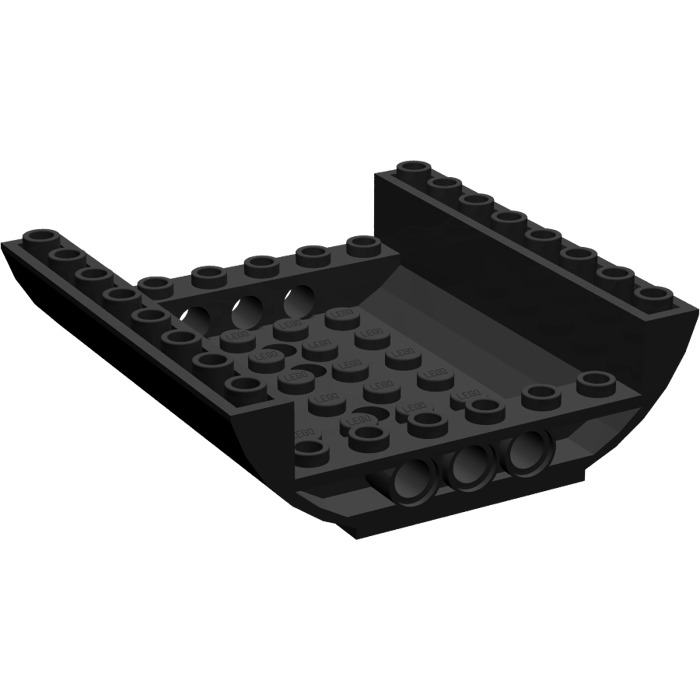 LEGO Black Slope 8 x 8 x 2 Curved Inverted Double (54091) | Brick Owl ...