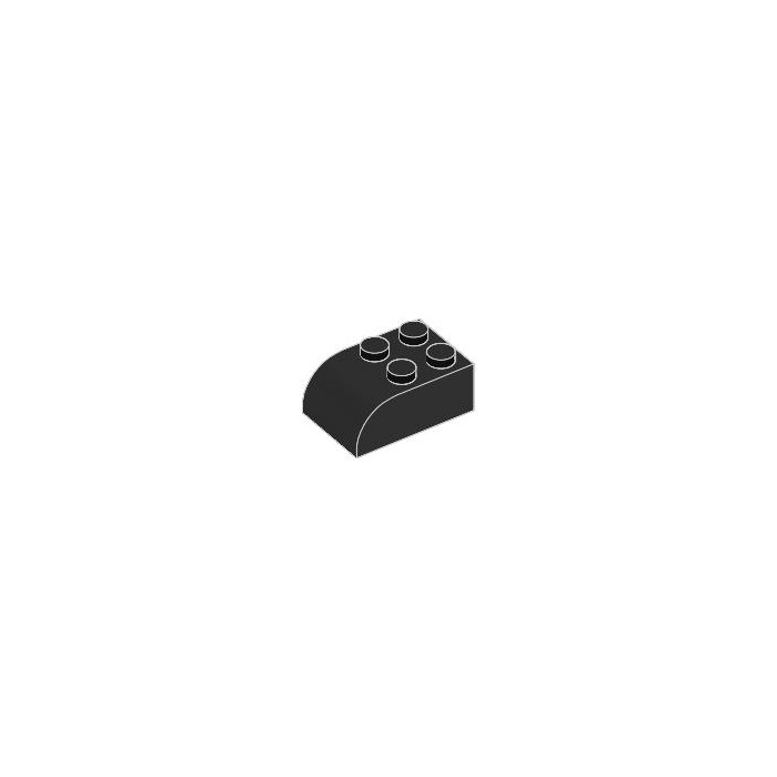 LEGO Black Slope Brick 2 x 3 with Curved Top (6215) | Brick Owl - LEGO ...