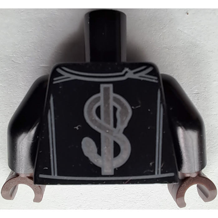 LEGO Black Snake Rattler with Cowboy Hat Minifig Torso (973 / 76382 ...