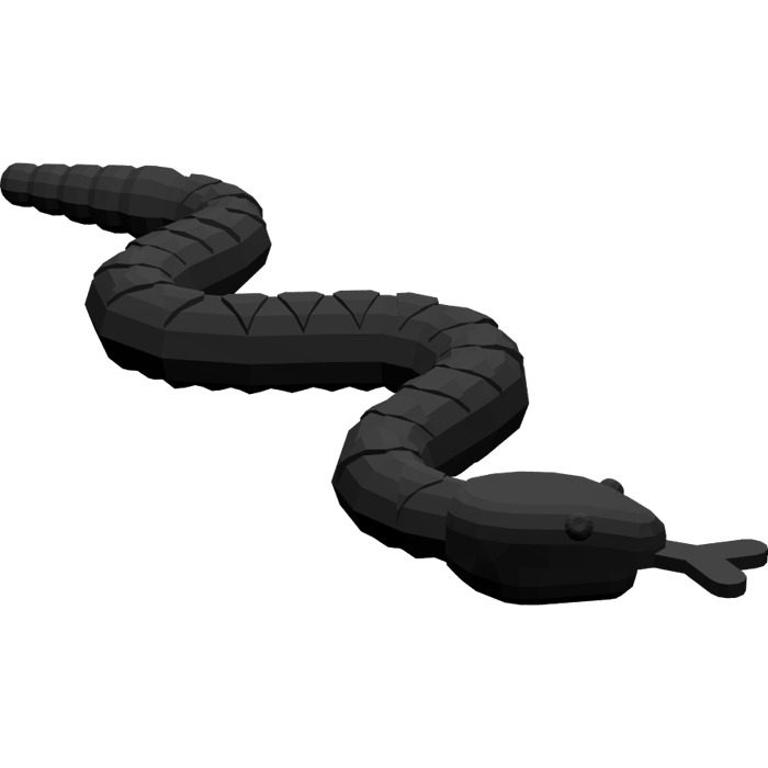 LEGO Black Snake with Texture (30115) | Brick Owl - LEGO Marketplace