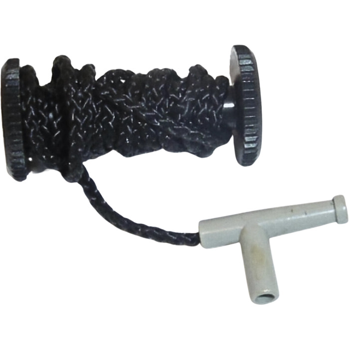 LEGO Spool with Black 72L String and Light Gray Hose Nozzle | Brick Owl ...