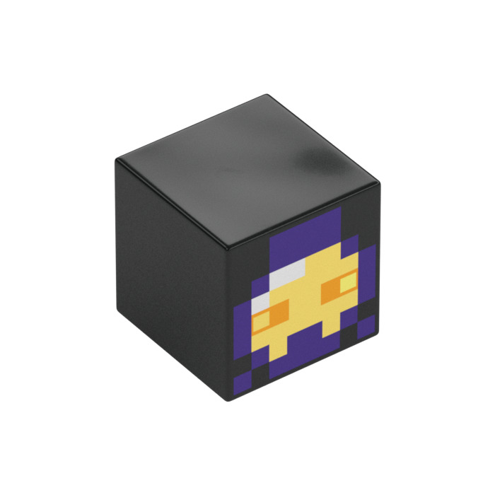 LEGO Black Square Minifigure Head with Realm Raider Face (19729 ...