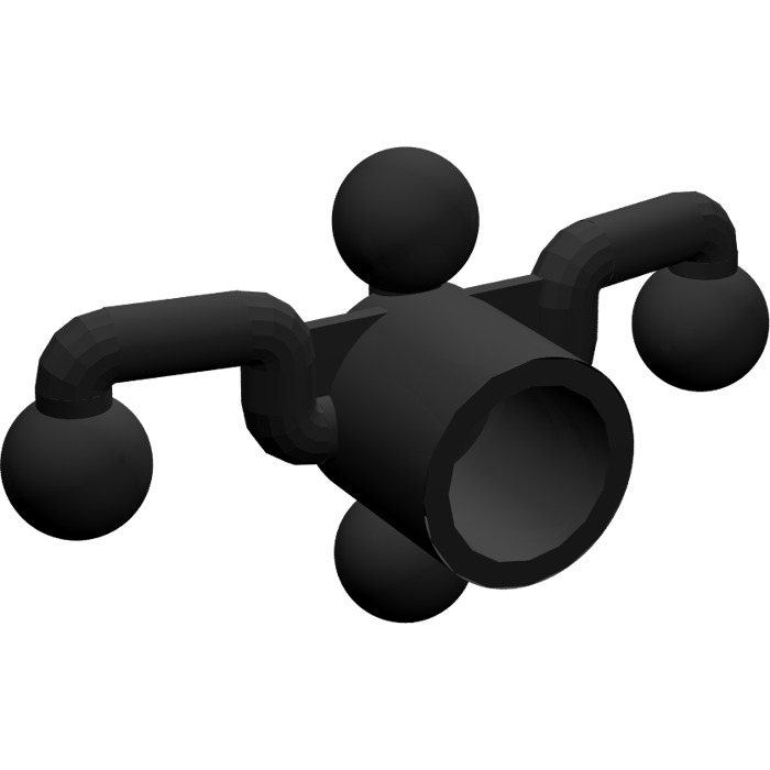 LEGO Black Steering Connector for Small Wheel Hub (32495) | Brick Owl ...