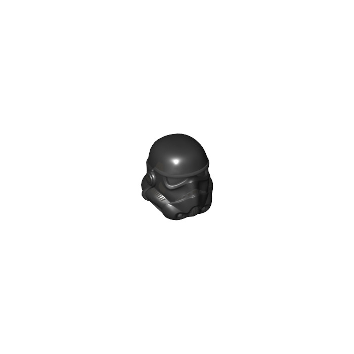 LEGO Black Stormtrooper Helmet with Dark Silver Marks (Shadow Trooper ...
