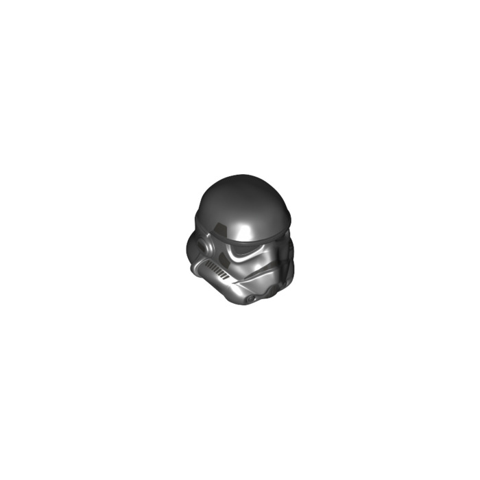 LEGO Black Stormtrooper Helmet with Dark Silver Marks (Shadow Trooper ...