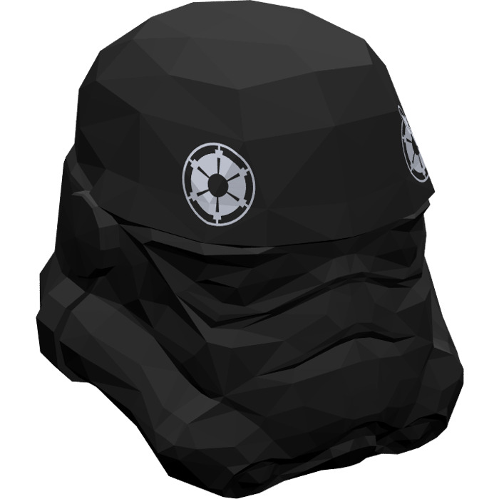 LEGO Black Stormtrooper Helmet with TIE Pilot Pattern (30408 / 84467 ...