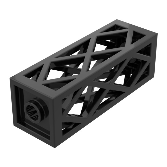 LEGO Black Support 2 x 2 x 5 Lattice Pillar (74573) | Brick Owl - LEGO ...