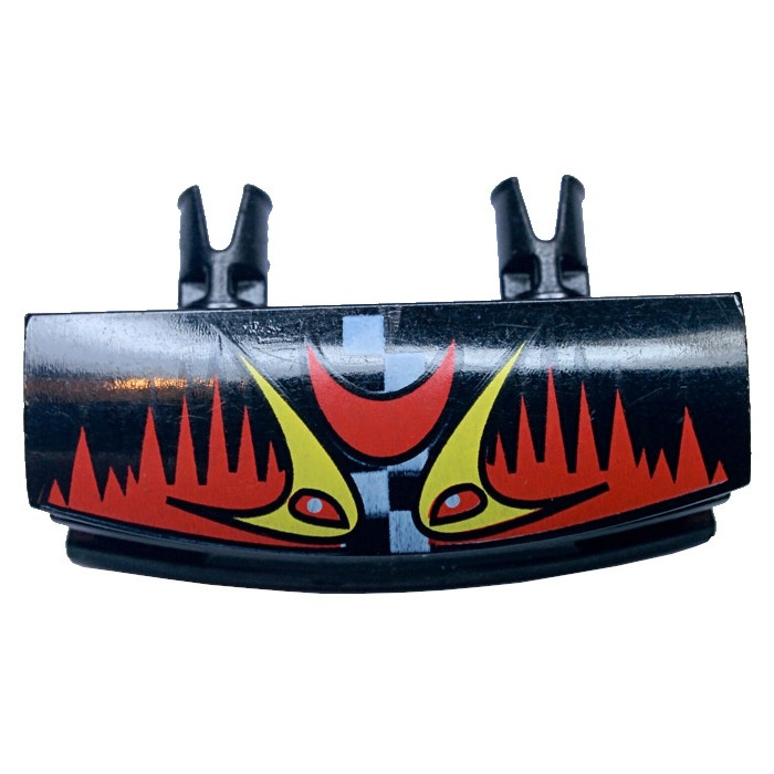 LEGO Technic Grille 1 x 4 with 2 Pins with Flames and Eyes (30622 / ...