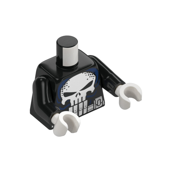 LEGO Black The Punisher Minifig Torso (973 / 76382) | Brick Owl