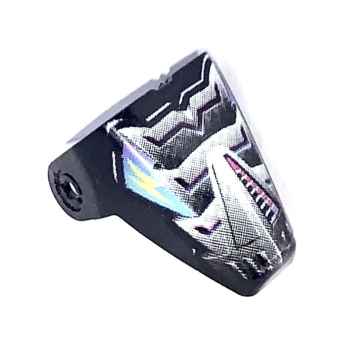 LEGO Black Throwbot Visor with Spark Pattern (32169 / 84367) | Brick ...