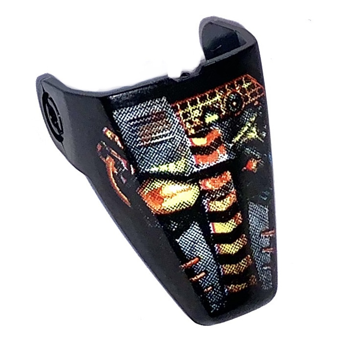 LEGO Throwbot Visor with Torch, Fire Pattern (32169 / 83620) | Brick ...