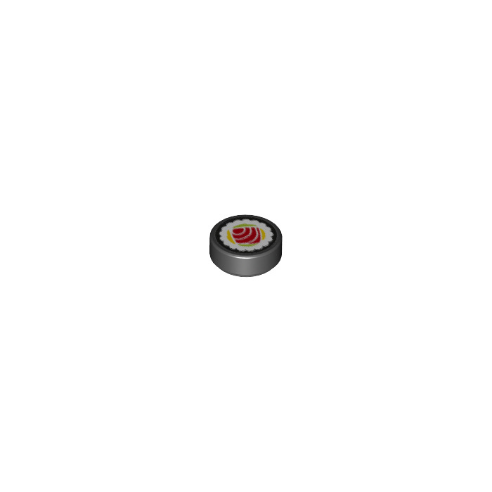 LEGO Tile 1 x 1 Round with Sushi Tuna Maki Roll (34610 / 98138) | Brick ...