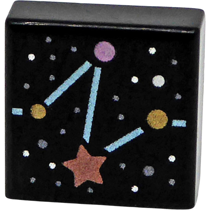 LEGO Tile 1 x 1 with Constellation with Groove (3070) | Brick Owl