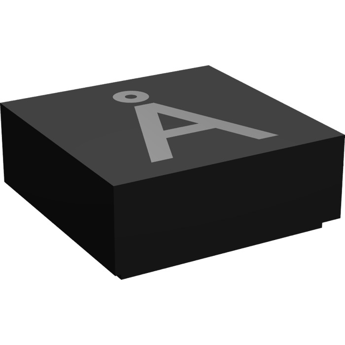 LEGO Tile 1 x 1 with Letter "Å" with Groove (13438 / 51484) | Brick Owl
