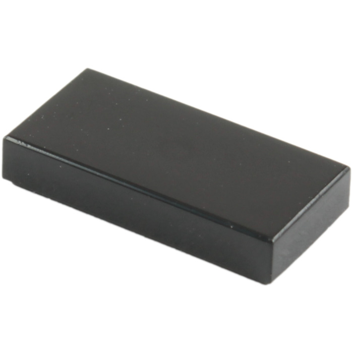 LEGO Black Tile 1 x 2 with Groove (3069 / 113477) | Brick Owl