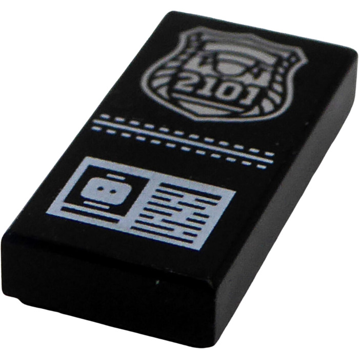 LEGO Tile 1 x 2 with Police Badge with Groove (3069 / 12646) | Brick ...