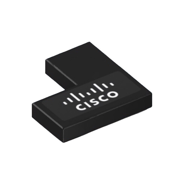 LEGO Tile 2 x 2 Corner with Cisco Logo (Left) Sticker (14719) | Brick ...