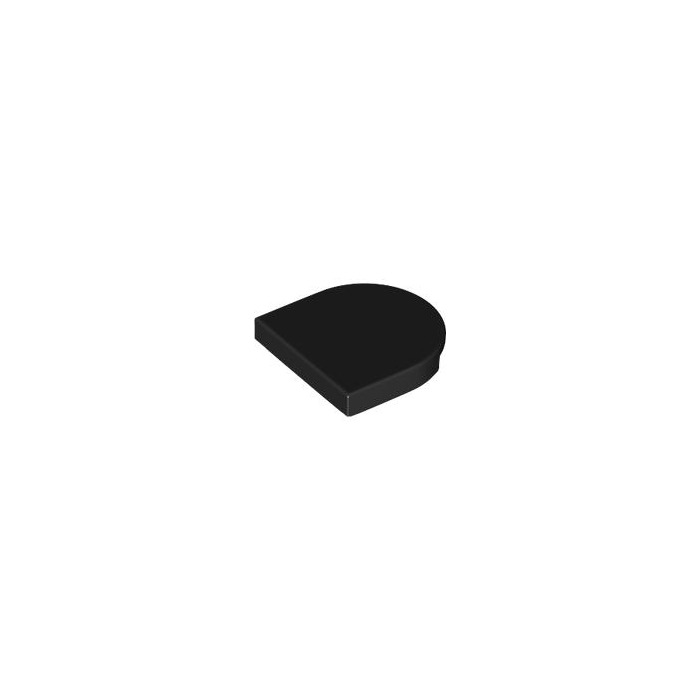 LEGO Black Tile 2 x 2 Half Oval (5520) | Brick Owl - LEGO Marketplace