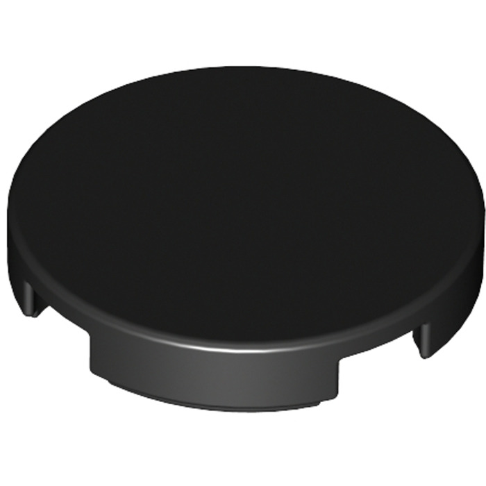 LEGO Black Tile 2 x 2 Round with Bottom Stud Holder (14769) | Brick Owl ...