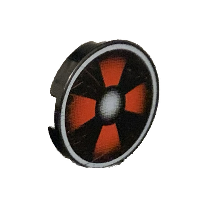 LEGO Черно Плочка 2 x 2 Кръгъл с Fan с "X" отдолу (4150) | Brick Owl ...