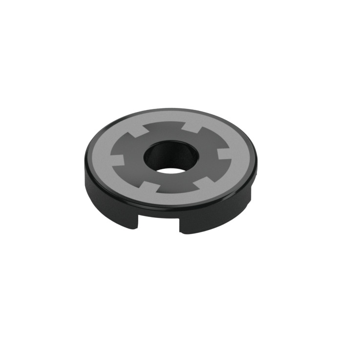 LEGO Tile 2 x 2 Round with Hole in Center with Silver Gear (15535 / ...