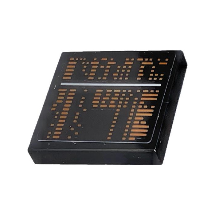 LEGO Black Tile 2 x 2 with Black Computer Screen with Data Sticker with ...