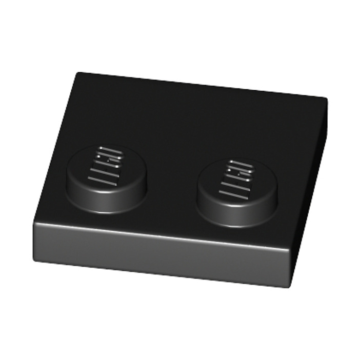 LEGO Black Tile 2 x 2 with Studs on Edge (33909) | Brick Owl - LEGO ...
