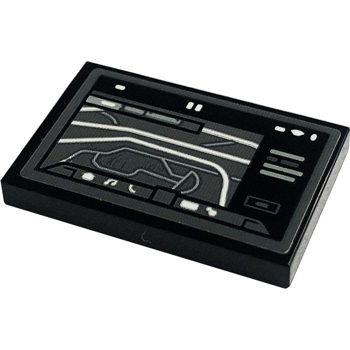 LEGO Tile 2 x 3 with Navigation Sticker (26603) | Brick Owl - LEGO ...