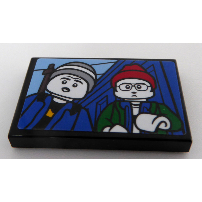 LEGO Tile 2 x 3 with Two Minifigures in Hats Sticker (26603) | Brick ...