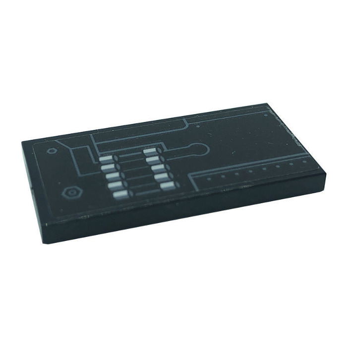 LEGO Black Tile 2 x 4 with Lines and Cylinders (Left) Sticker (87079 ...