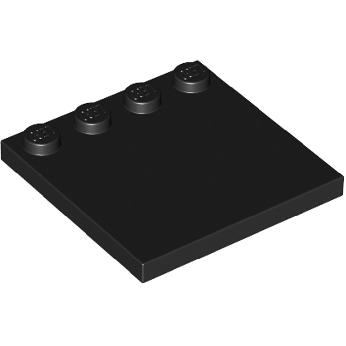 LEGO Black Tile 4 x 4 with Studs on Edge (6179) | Brick Owl - LEGO ...