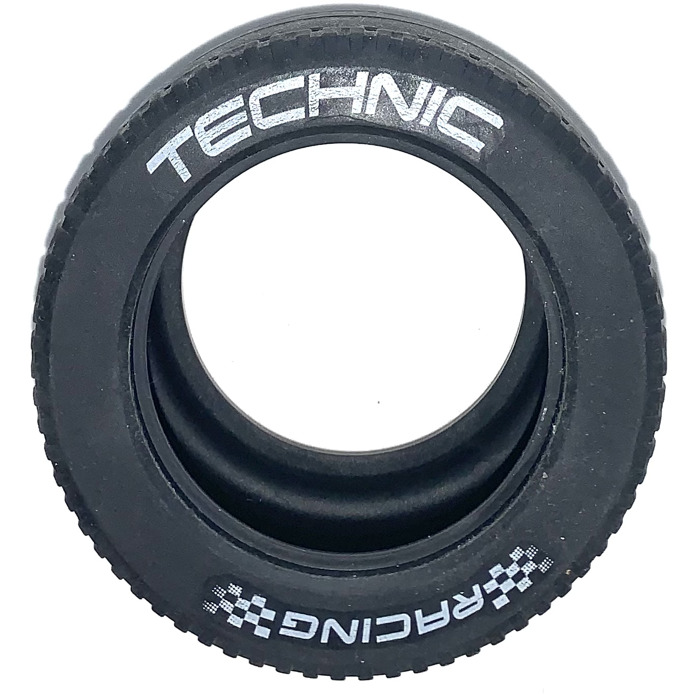 LEGO Black Tire Ø81.8 x 50 with "TECHNIC RACING" (32296 / 84314 ...