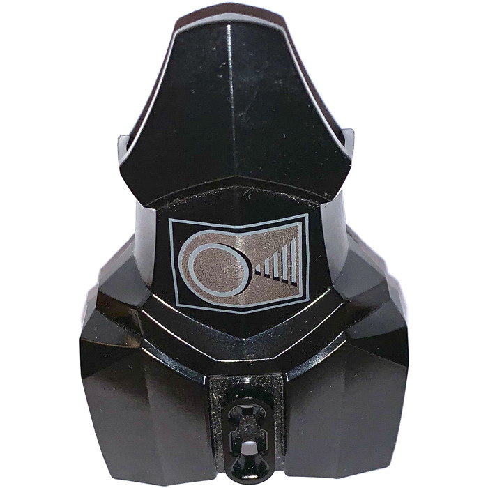 LEGO Black Torso Armor with Chest Holes with Large Belt Buckle, 'Darth ...
