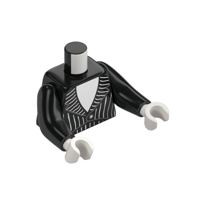 LEGO Black Torso with Long Arms and Suit (973 / 99114) | Brick Owl ...