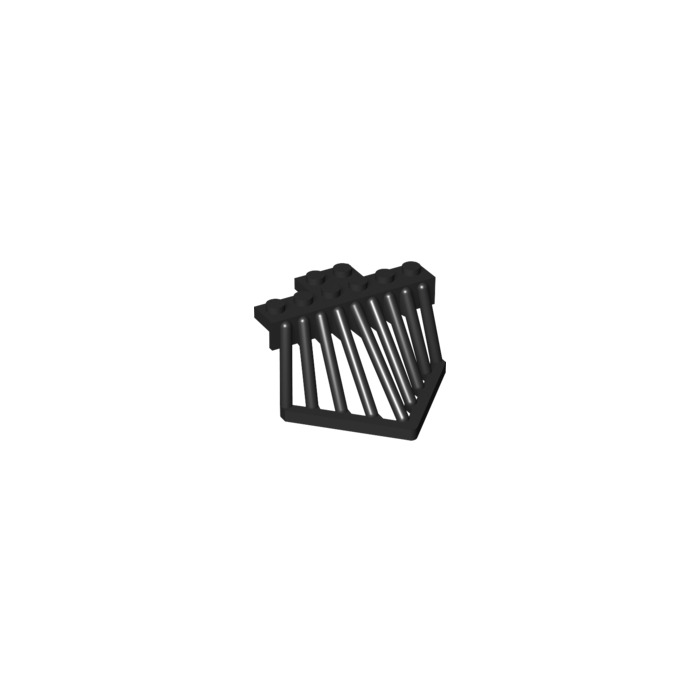 LEGO Black Train Cowcatcher 6 x 6 x 2.6 (90201) | Brick Owl - LEGO ...