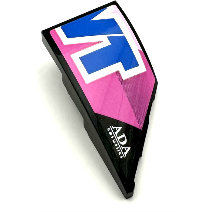 LEGO Black Wedge 2 x 4 Curved Left with BWT and ADA COSMETICS Sticker ...