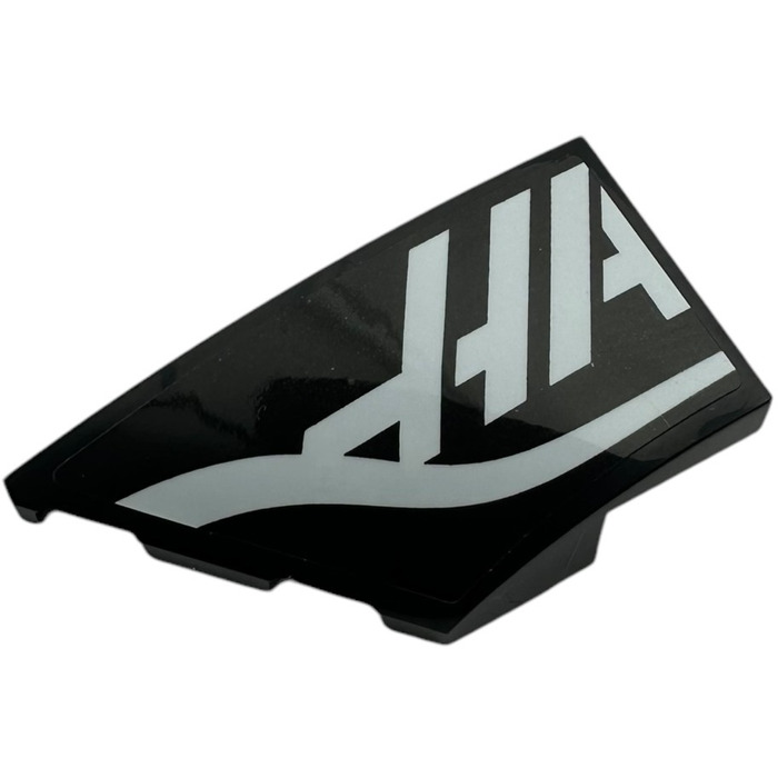 LEGO Wedge 2 x 4 Curved Left with HA 'HAAS' logo Sticker (6930) | Brick ...