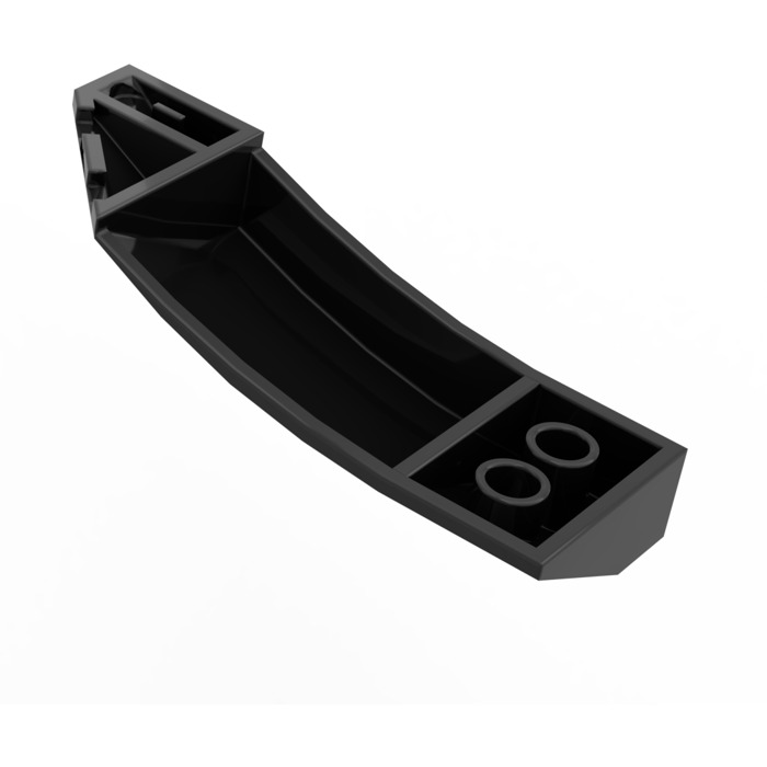 LEGO Black Wedge 3 x 8 x 2 Curved Right (41749 / 42019) | Brick Owl ...
