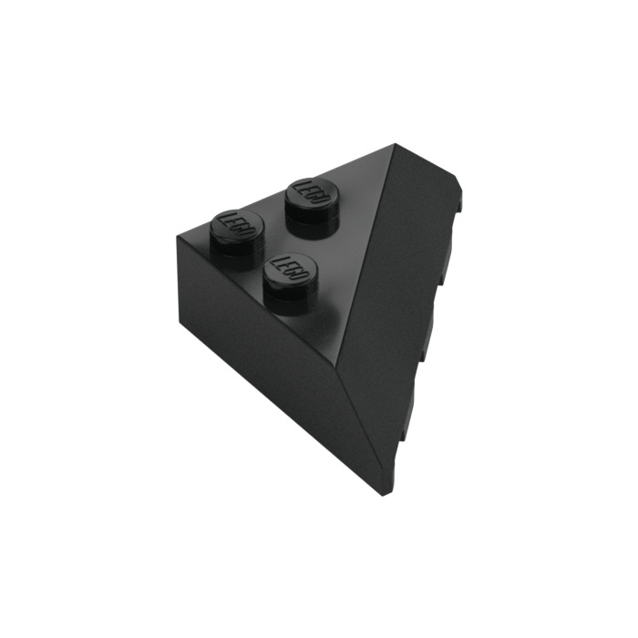 LEGO Black Wedge 4 x 4 (45°) Corner (7241) | Brick Owl