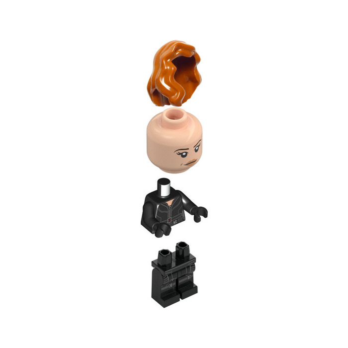 LEGO Black Widow with Mid-Length Hair Minifigure | Brick Owl - LEGO ...