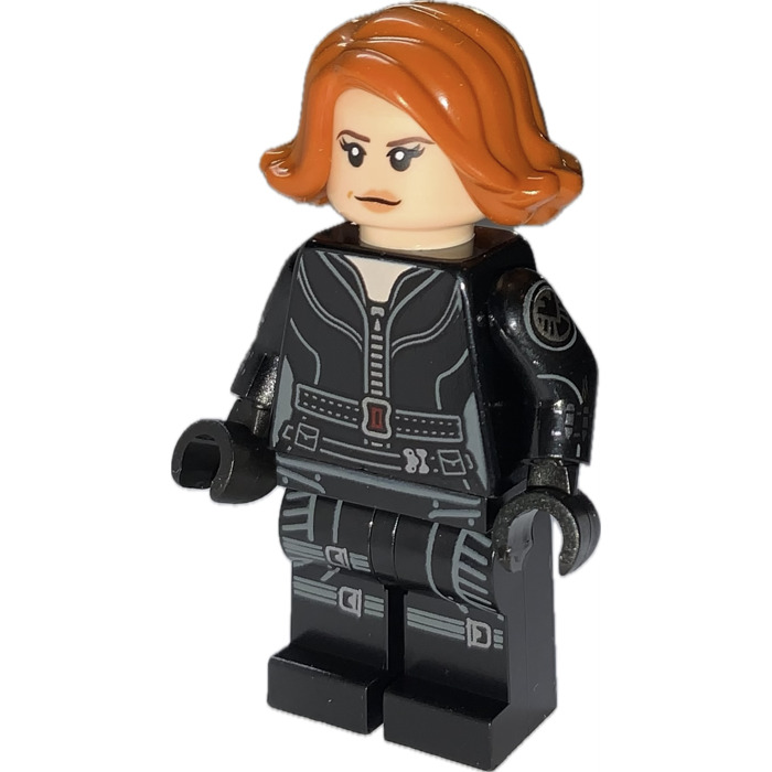LEGO Black Widow with Short Hair with Printed Legs and Arms Minifigure ...