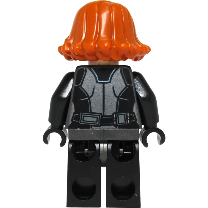 LEGO Black Widow with Short Hair with Printed Legs and Light Blue Trim ...